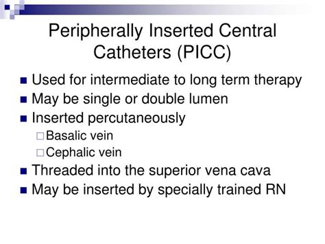 Ppt Iv Terapy Central Venous Catheters Powerpoint Presentation Id