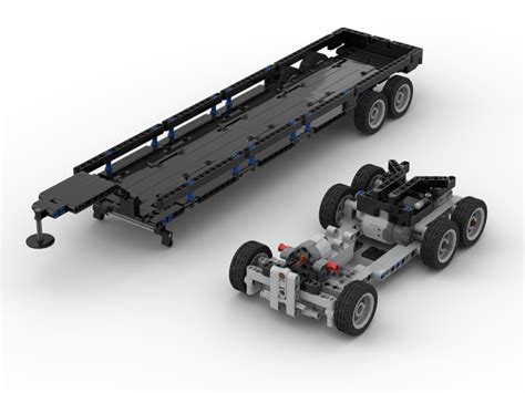 Lego Moc Semi Chassis And Trailer By Xfeelgoodx Rebrickable Build