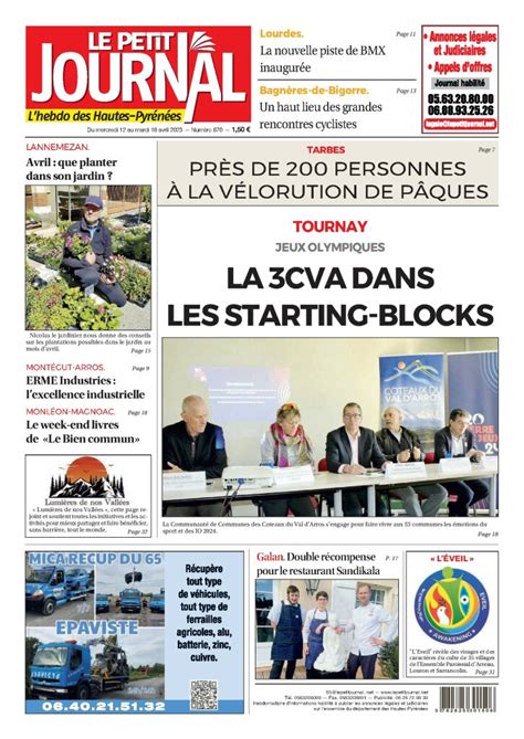 Le Petit Journal Hautes Pyrénées 12042023 Le Petit Journal