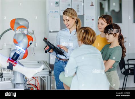Field trip to real robotics laboratory, encouraging children in career in robotics. Real ...