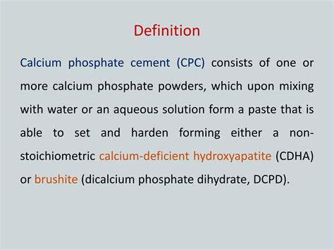 Calcium Phosphate Bone Cement Presentation Ppt