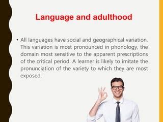 Language And Age In Linguistics By Youcef Harizi PPTX