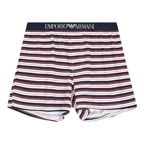 Emporio Armani Underwear엠포리오 아르마니 언더웨어 남성 로고 밴딩 패턴드 트렁크 Sivillage