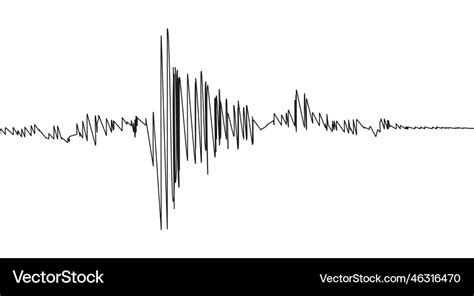 Seismic Waveform Analysis Royalty Free Vector Image
