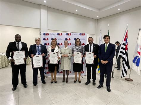 Diretores da OAB SP participam da cerimônia de posse da diretoria da Subseção de Casa Branca