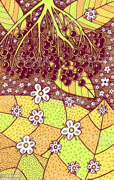 老花 花卉插圖五顏六色的植物繪圖圖形迷幻多彩線條藝術向量圖稿向量圖形及更多垂直構圖圖片 垂直構圖 夏天 大自然 Istock