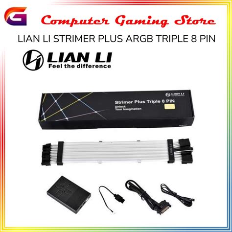 Jual Lian Li Strimer Plus Triple 8 Pin Cable Psu Argb Shopee Indonesia