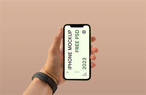 Iphone In Hand Free Mockup — Free Mockup World