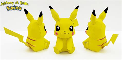 Pokemon Papercraft Pikachu