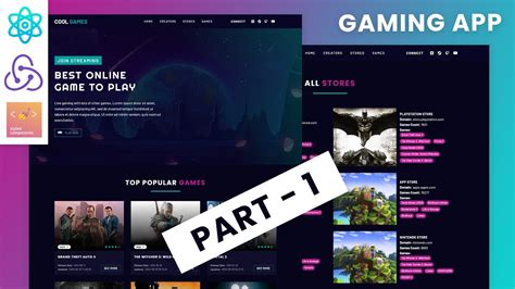 React Js Gaming Website Tutorial With Rawg Video Games Api Part 1