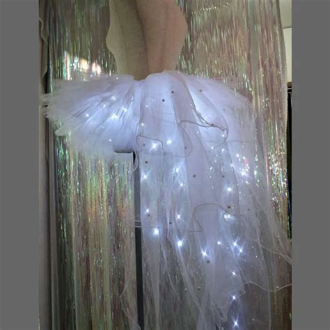 Fashion Luminous Sexy Lady Music Festival Dress Led Light Up Clothes