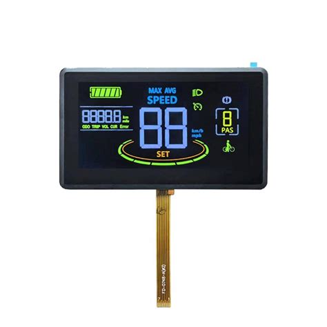 china customized color printing vatn segment lcd cog module for e bike
