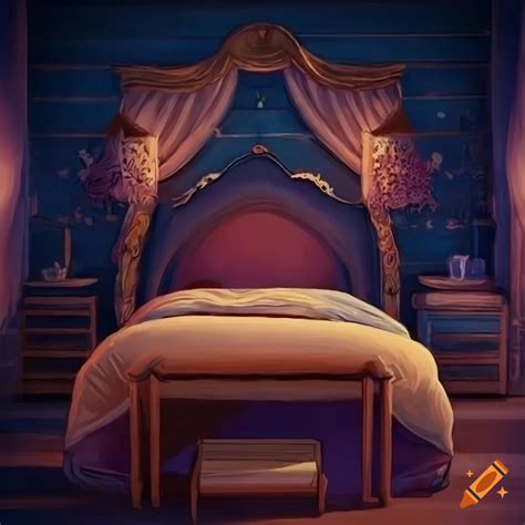 Cartoon Bed Background