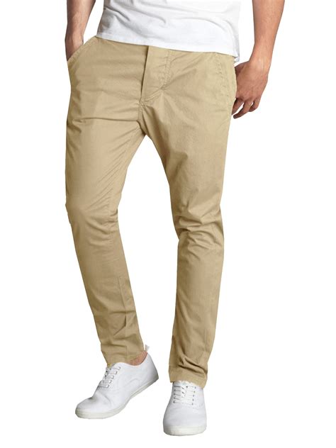 Gbh Mens Cotton Chino Pants Slim Fit Casual Stretch