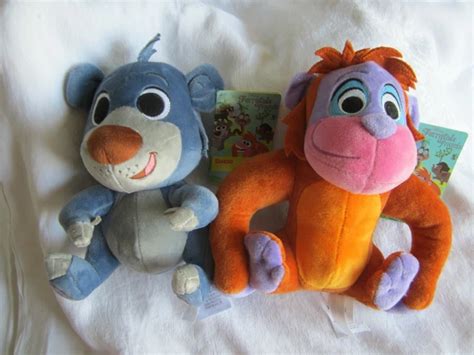 Disney Store Furrytale Friends Jungle Book Baloo And King Louie Plush Nwt