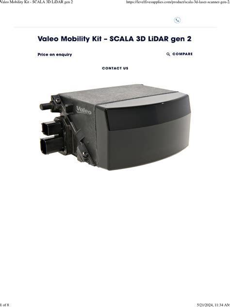 Valeo Mobility Kit Scala 3d Lidar Gen 2 Pdf