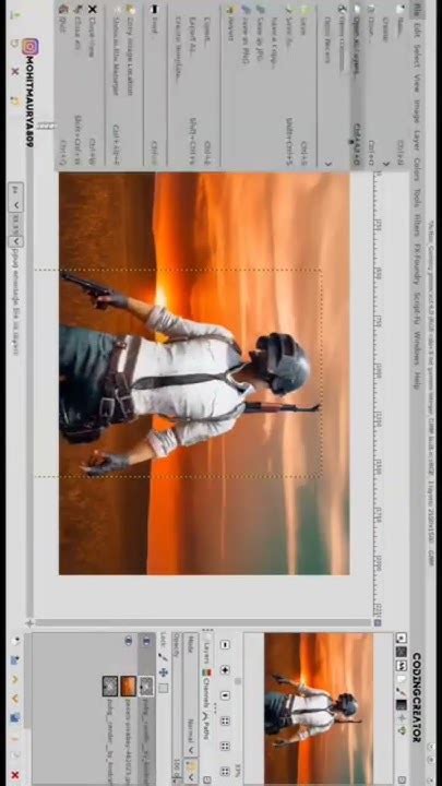 Battleground Game Poster Designing In Gimp Photoshop Editing In Gimp