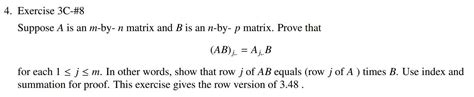 solved exercise 3c 8suppose a ﻿is an m by n ﻿matrix and b
