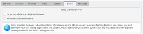 Metadata Settings — Digikam Manual 870 Documentation