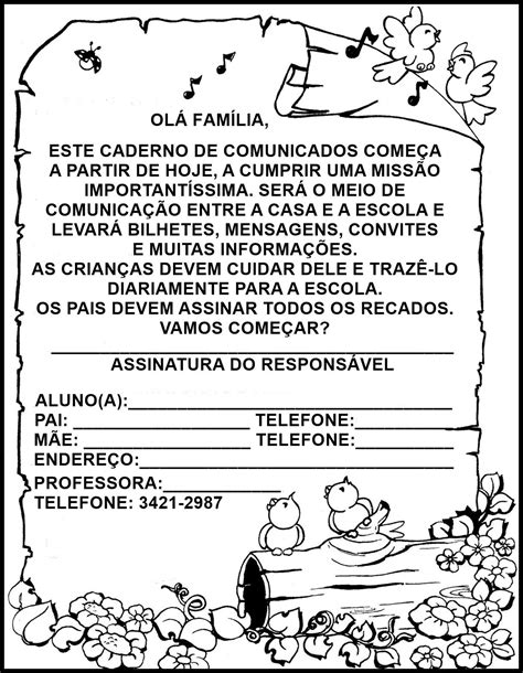 Modelo De Bilhete Escolar Braincp