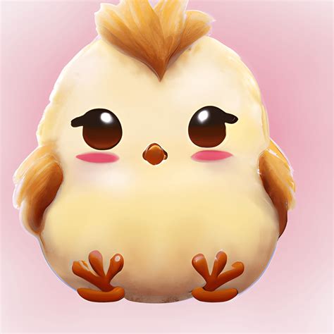 Cute Chicken Kawaii Fantasy Graphic Creative Fabrica