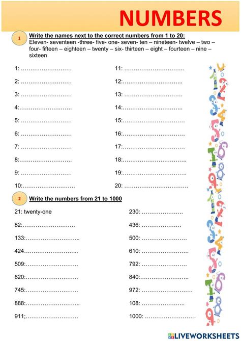 7069542 Numbers 1 1000 Alejandro Villegas