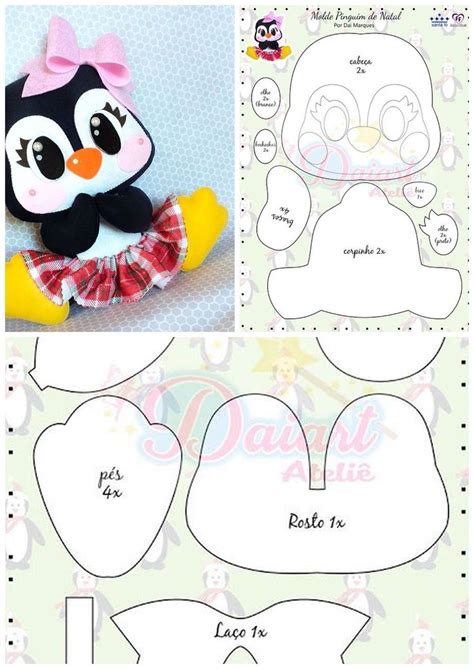 Пингвинчик птички planetafetra Felt animal patterns Stuffed animal