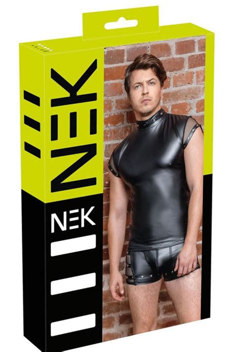 Mens Nek Tops Nek Wetlook Shirt Anythingsaleshop