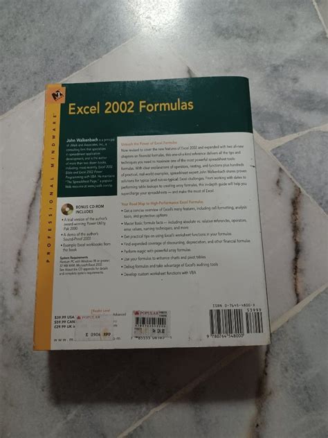 excel 2002 formulas hobbies and toys books and magazines textbooks on carousell