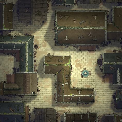 City Rpg Battle Maps Post Apocalypse Outpost Battle Map Pack ☣ Stash