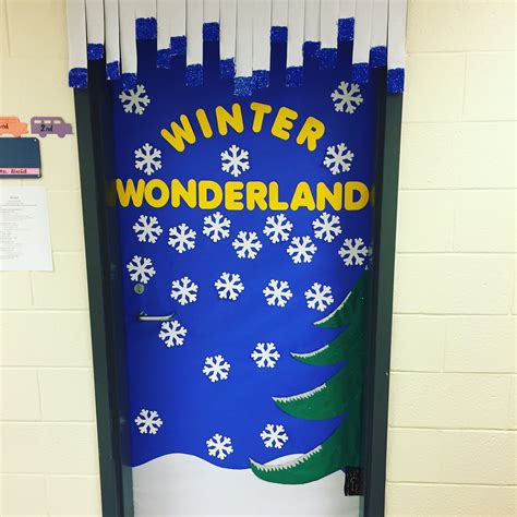 Winter Wonderland Classroom Door Decor