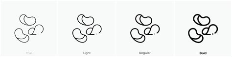 Potato Chips Icon Thin Light Regular And Bold Style Design Isolated