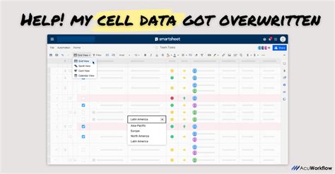 Help My Cell Data Got Overwritten