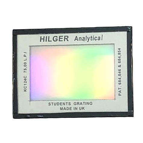 Student Grating Glass Or Diffraction Grating Glass 300 Lines 7500 Lpi