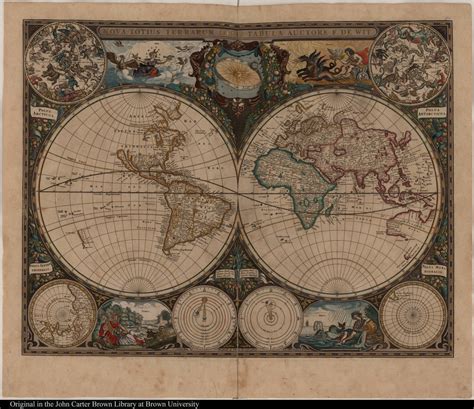 Nova Totius Terrarum Orbis Tabula Auctore F De Wit Jcb Map Collection