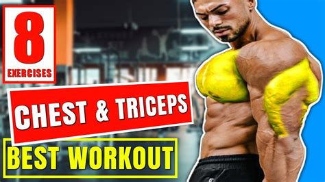 Best Chest And Tricep Workout At Gym 8 Best Exercises Youtube