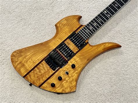 Bc Rich Usa 1999 Custom Shop Mockingbird Deluxe Trans Amber Reverb
