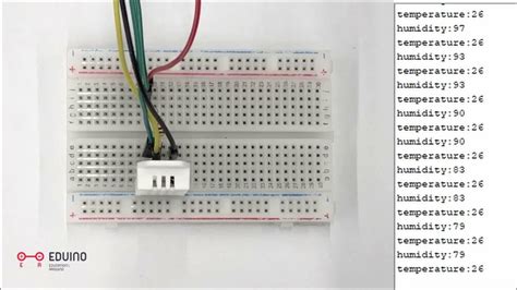 에듀이노 아두이노 고정밀 온습도 센서 Dht 22 Youtube