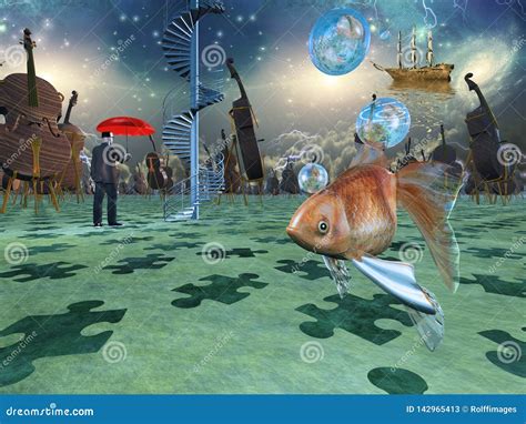 Surreal Scene Stock Illustration Illustration Of Artwork 142965413