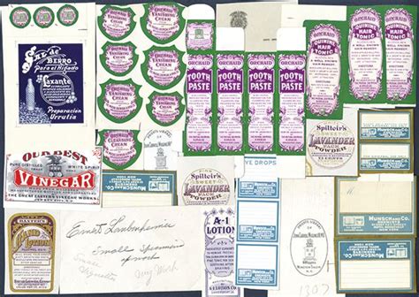 Color Litho Sample Assortment Ca 1900 20s Archives International