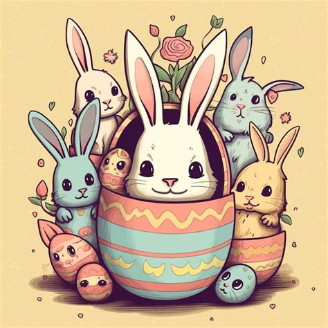 Premium Ai Image Cute Rabbit