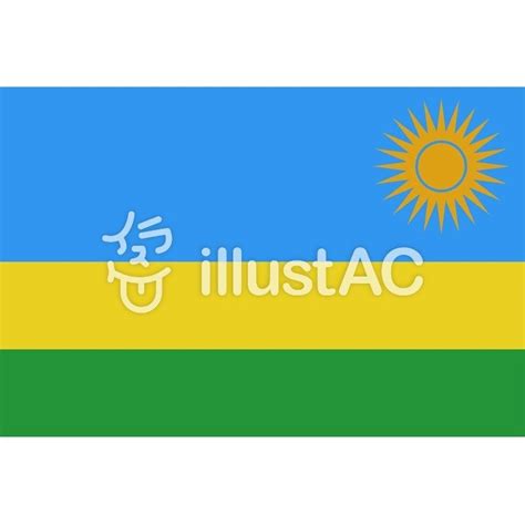ルワンダの国旗イラスト No 333814／無料イラストなら「イラストac」