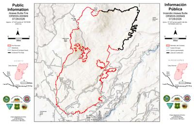 0494 Akawa Butte Fire Map Jefferson Oregon Wildfire Explorer