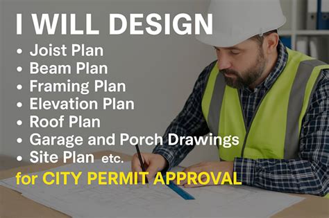 Design Joist Beam Framing Elevation And Roof Plans For City Permit
