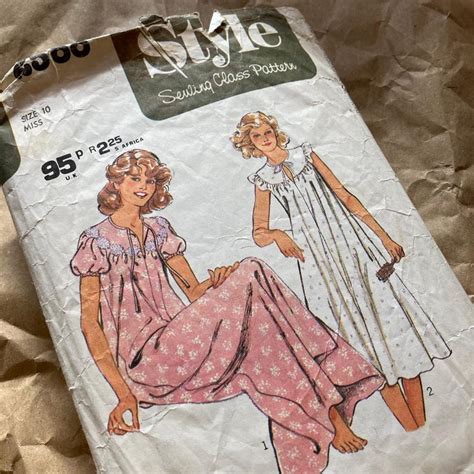 Vintage Style 70s Bohemian Style Nightdress Maxi Or Knee Length Gown
