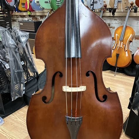 Cremona Sb 1 14 Size Upright Bass With Padded Bag Glasser Reverb
