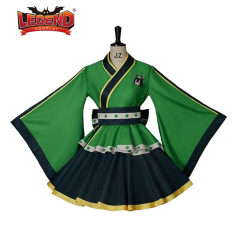 Froppy My Hero Academia Cosplay Frog Tsuyu Asui Fantasy Dress Kimono