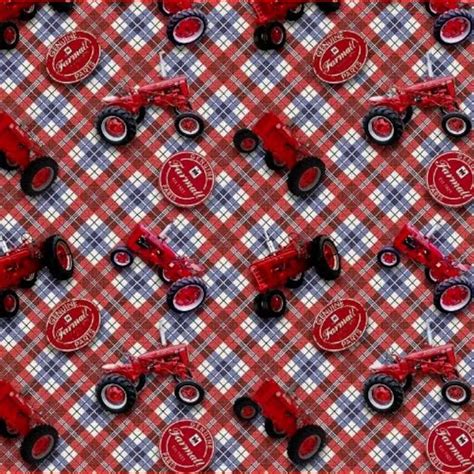 Tractor Fabric Etsy