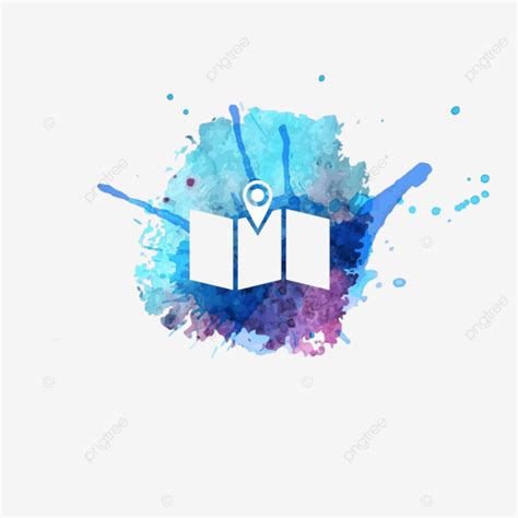Locate Map Vector Hd PNG Images Map Location Icon Watercolor