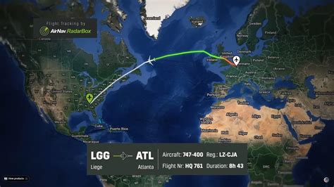 Transatlantic Boeing 747 400 Cockpit With Compass Air Cargo
